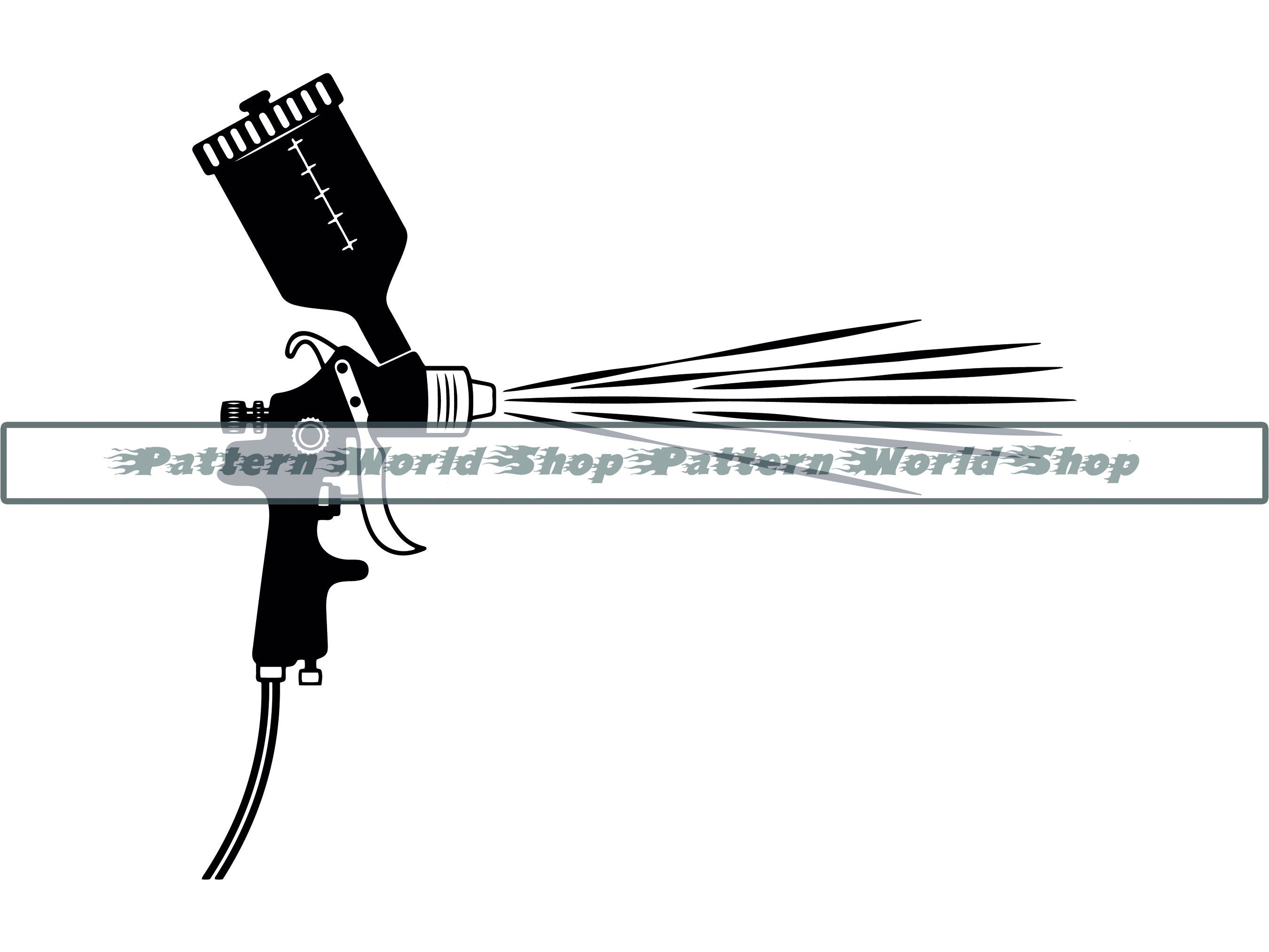 Paint Spray Gun SVG, Paint Svg, Painting Svg, Paint Spray Gun Clipart ...