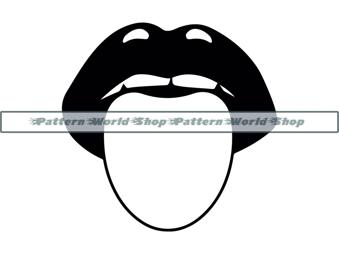 Lips and Tongue SVG Lips SVG Tongue SVG Clipart Files for - Etsy