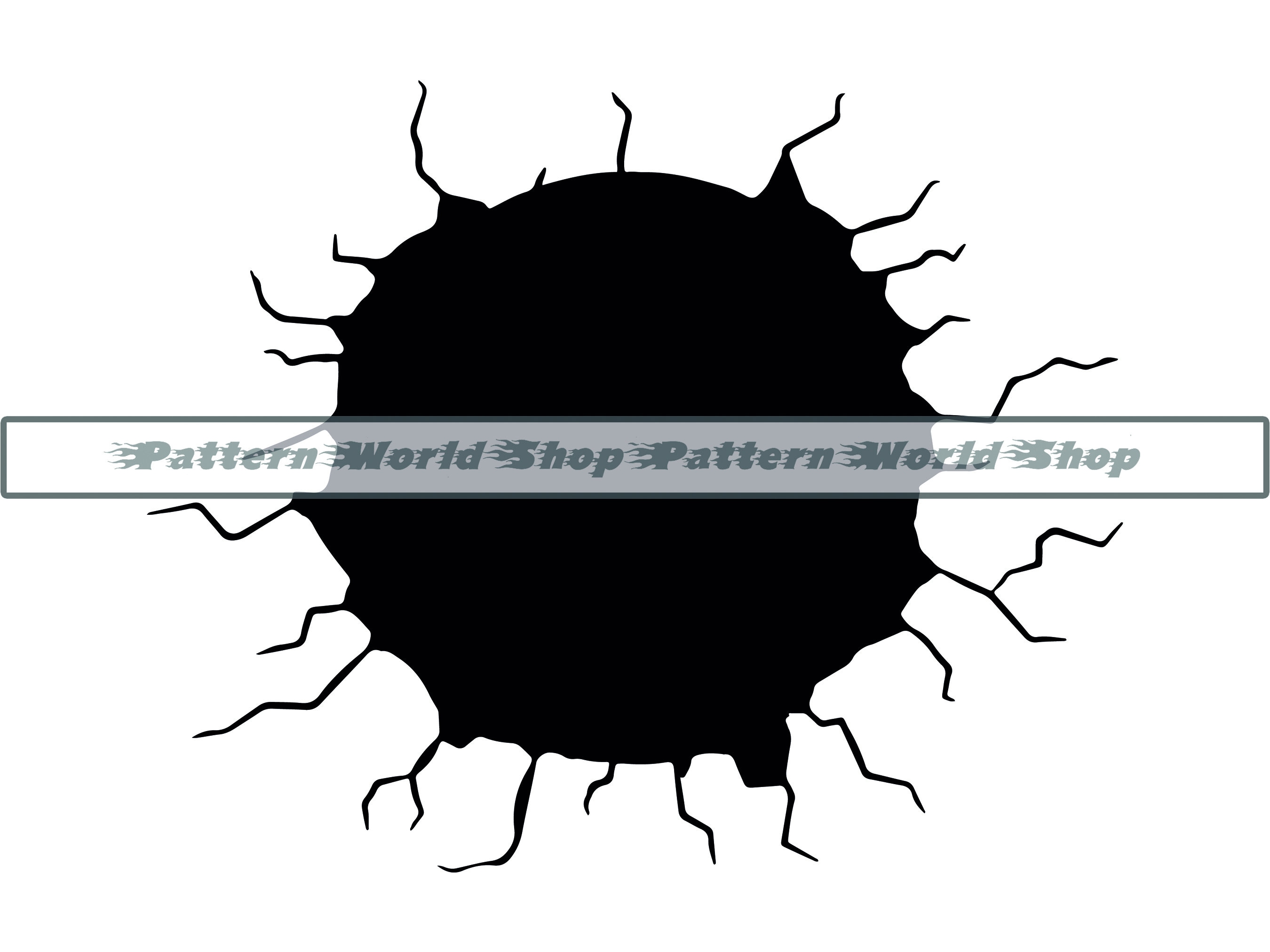 Cracked Wall SVG, Broken Wall SVG, Explosion Svg, Bullet Hole Svg ...