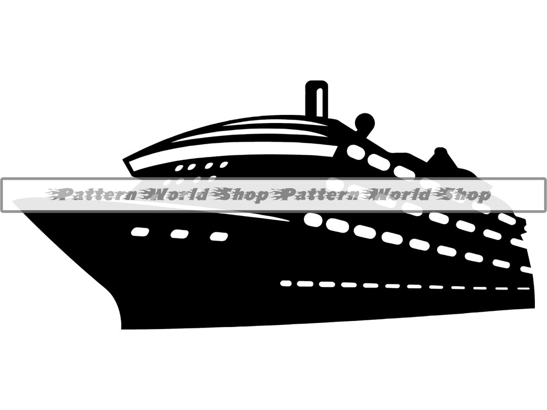 Cruise Ship SVG, Cruise Svg, Cruise Ship Clipart, Cruise Ship Files for ...