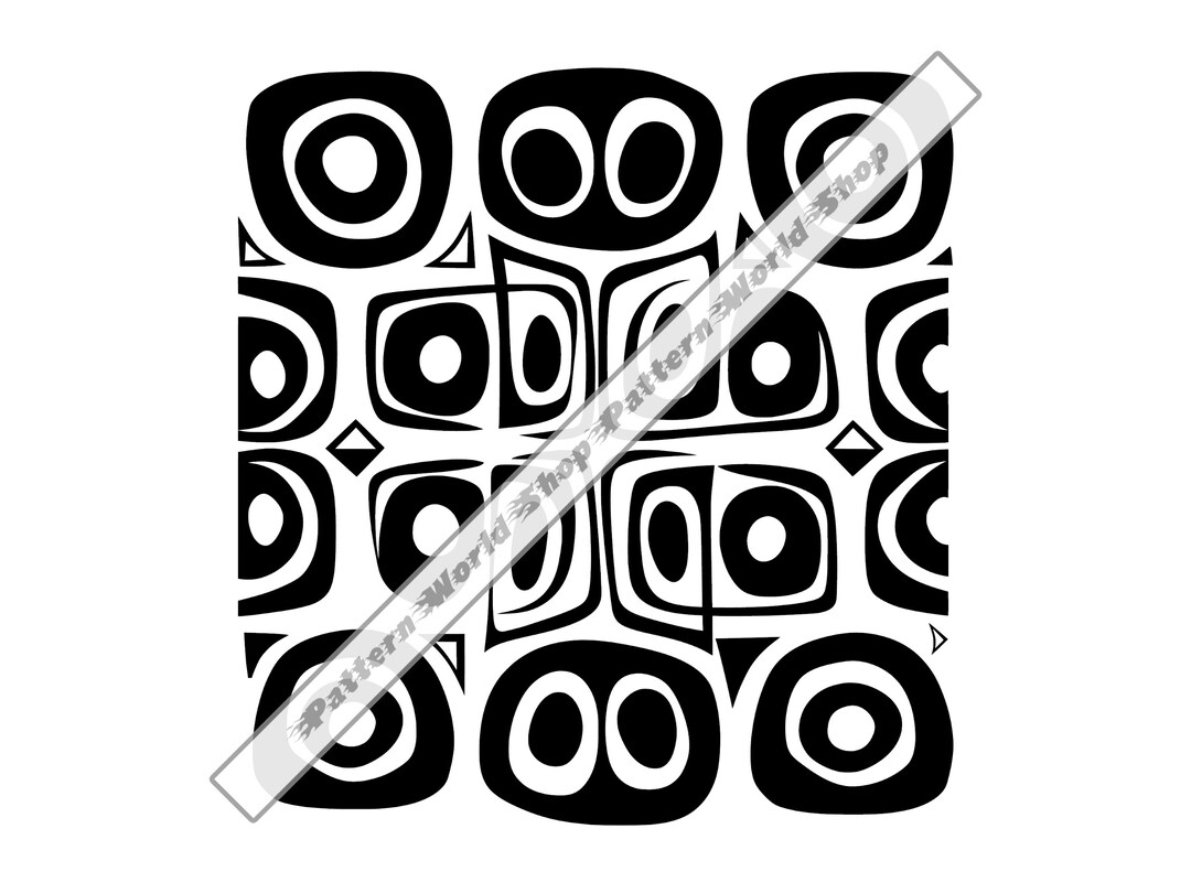 Mid Century Modern Pattern #2 SVG, Modern Pattern Svg, Clipart, Files ...