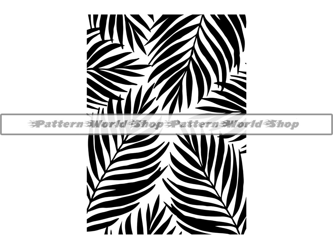 Leaves Pattern #3 SVG, Leaf Pattern SVG, Tropical SVG, Leaves Pattern ...