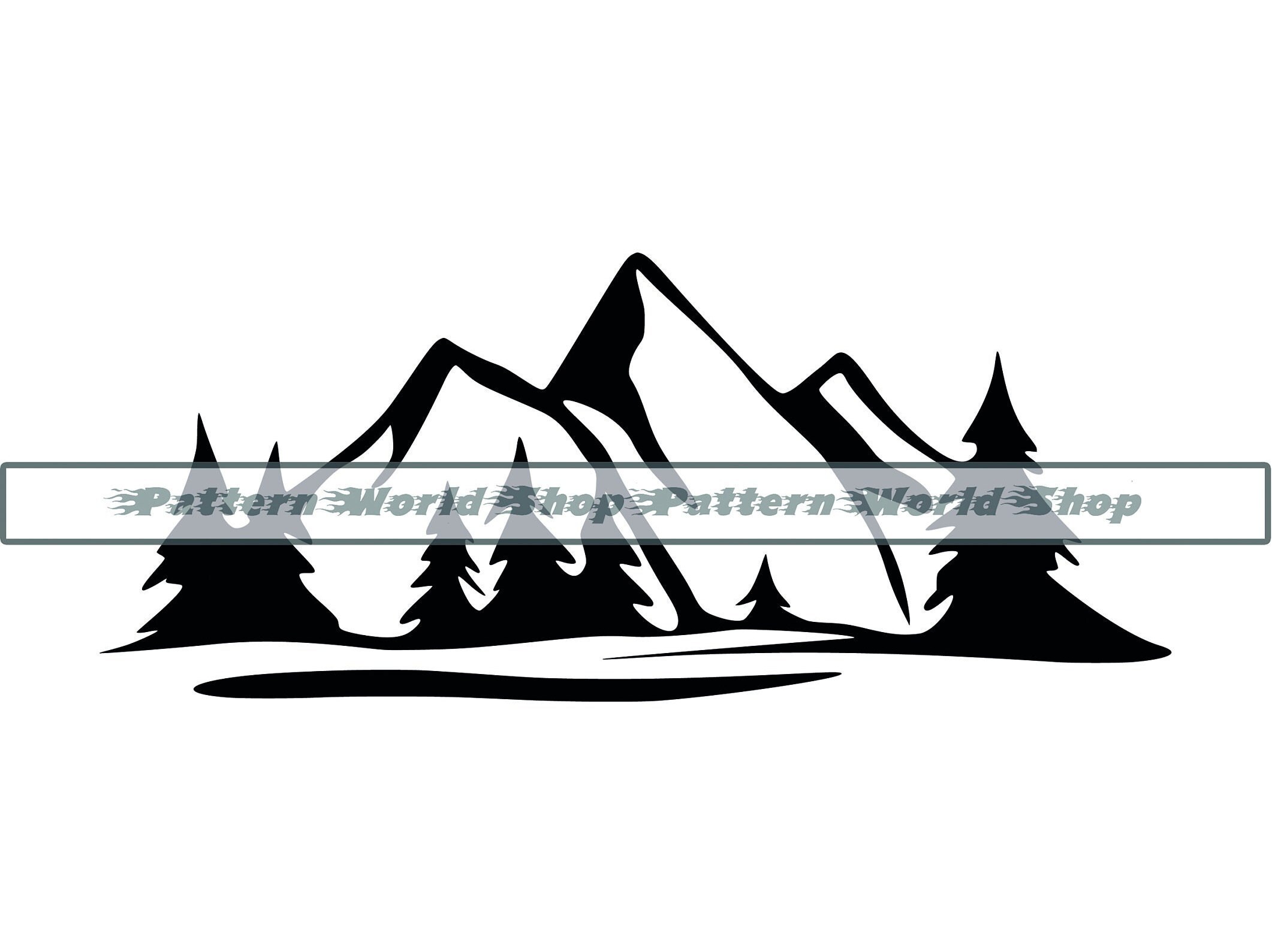 Mountain Bundle SVG Mountain SVG Forest and Mountains SVG | Etsy