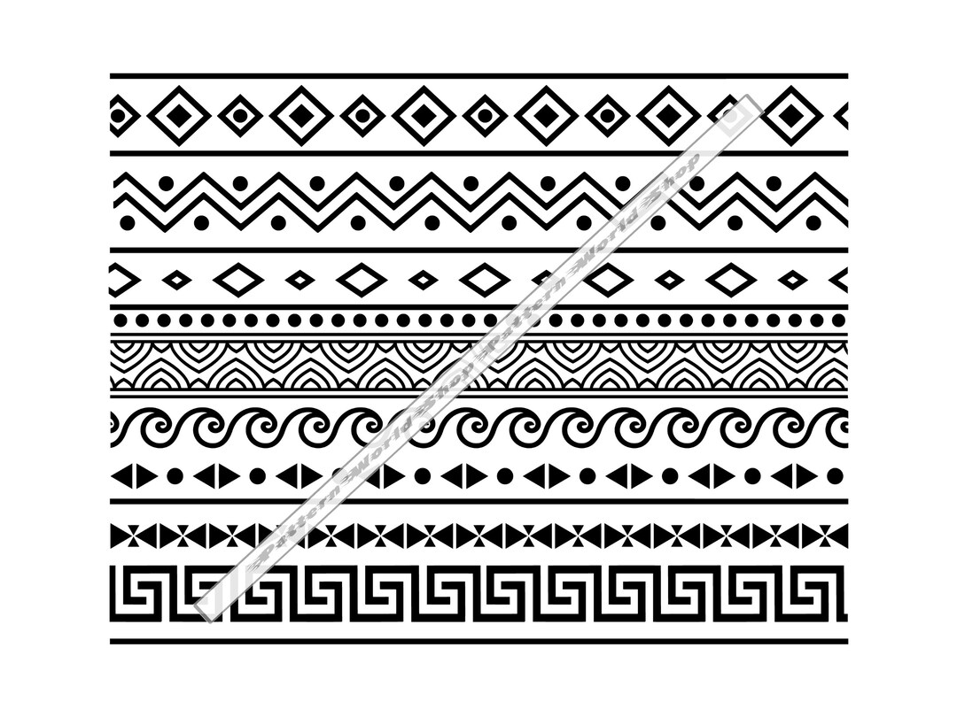 Aztec Pattern 7 SVG, Tribal Pattern SVG, Southwest Pattern SVG, Clipart ...