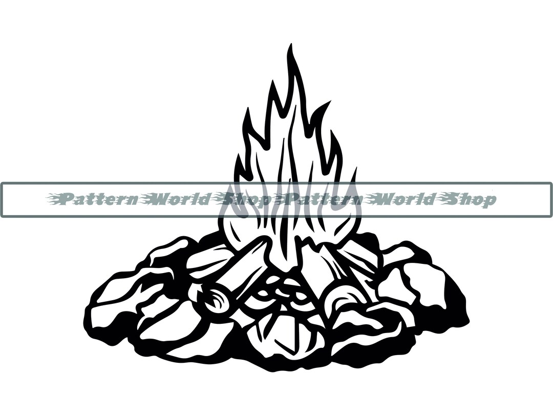 Camp Fire SVG, Campfire SVG, Bonfire SVG, Fire Svg, Camping Svg ...