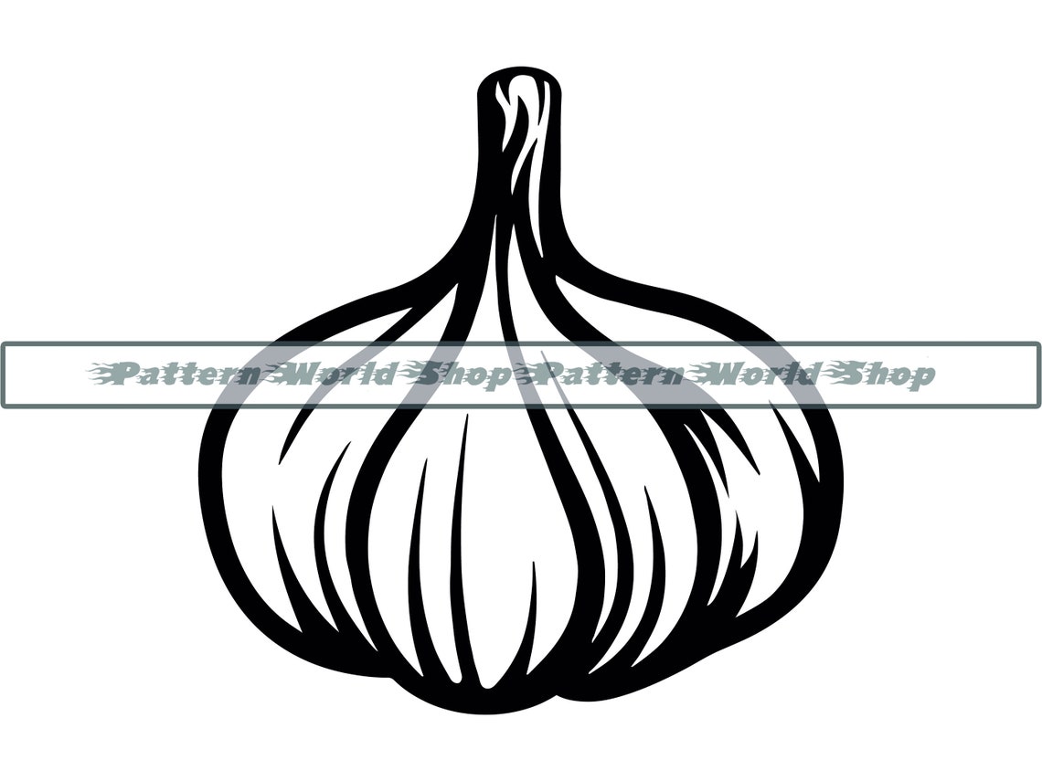 Garlic SVG, Vegetable Svg, Garlic Clipart, Garlic Files for Cricut ...