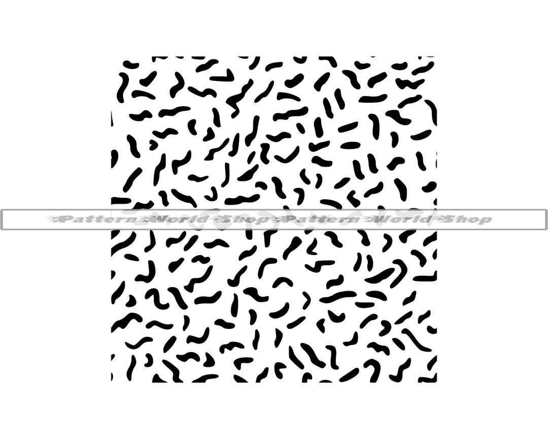 Seamless Squiggles Pattern SVG PNG, Scribbles Pattern SVG, Squiggles ...