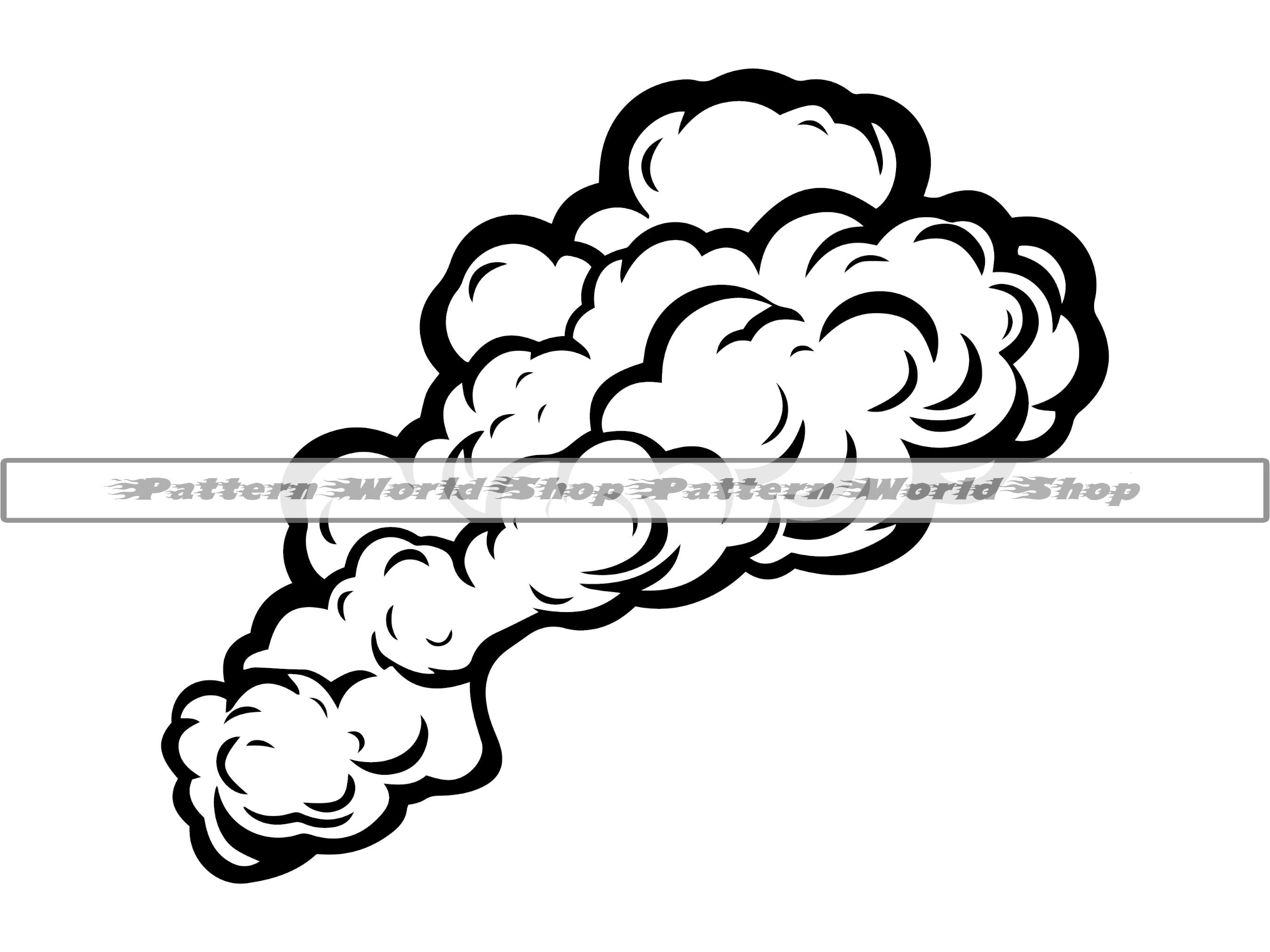 Smoke Clipart Black And White