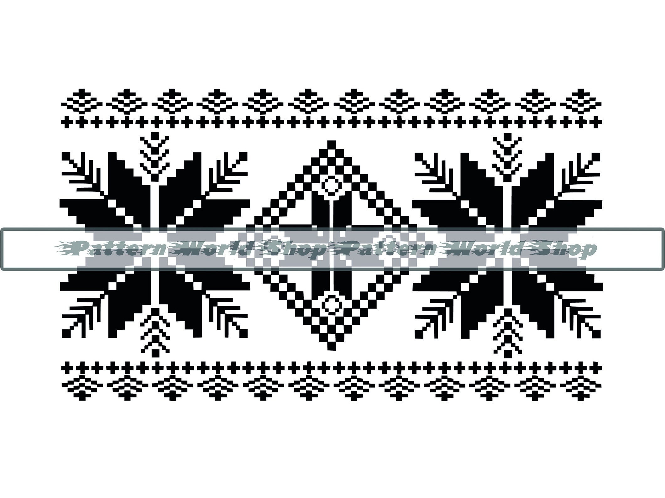 Winter Pattern SVG Ugly Sweater SVG Nordic Pattern SVG - Etsy