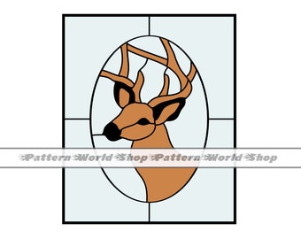 Deer Glass Pattern - Etsy