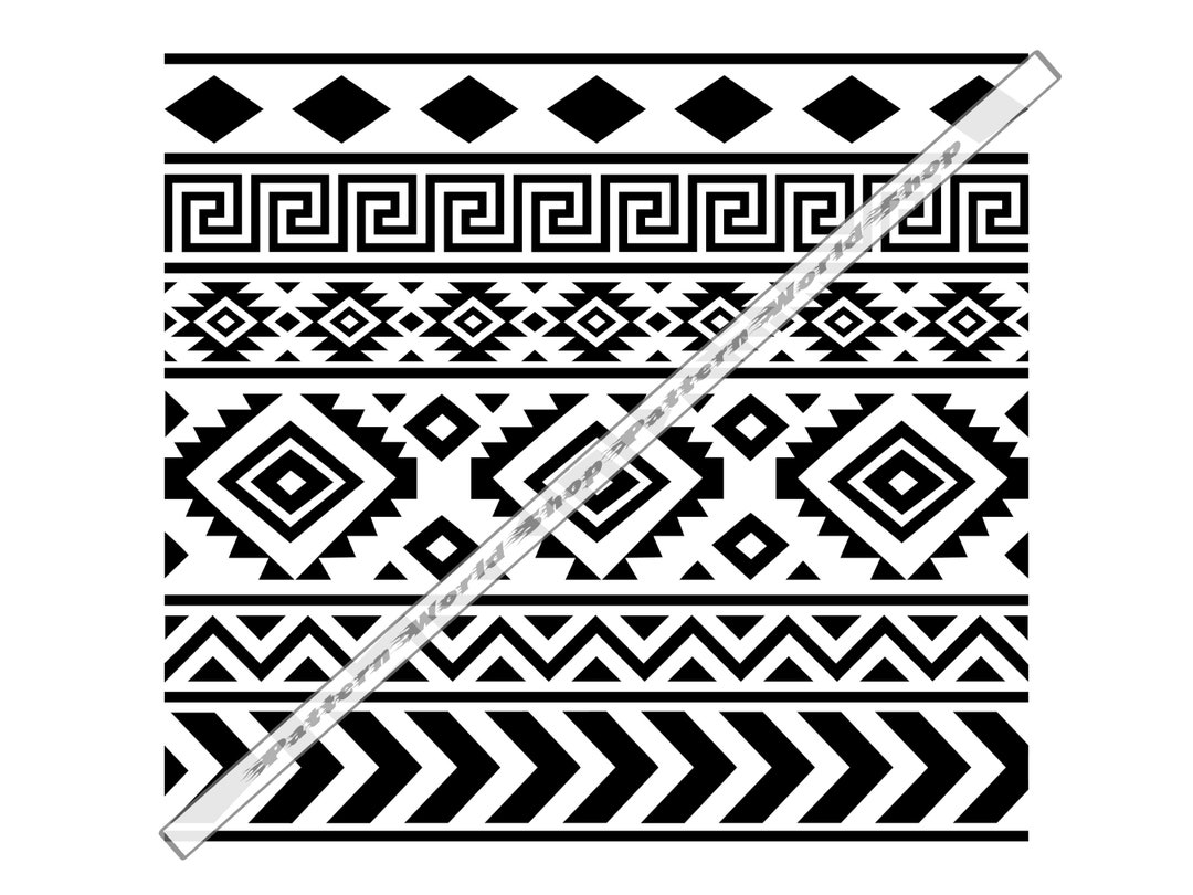 Aztec Pattern 6 SVG, Tribal Pattern SVG, Southwest Pattern SVG, Clipart ...