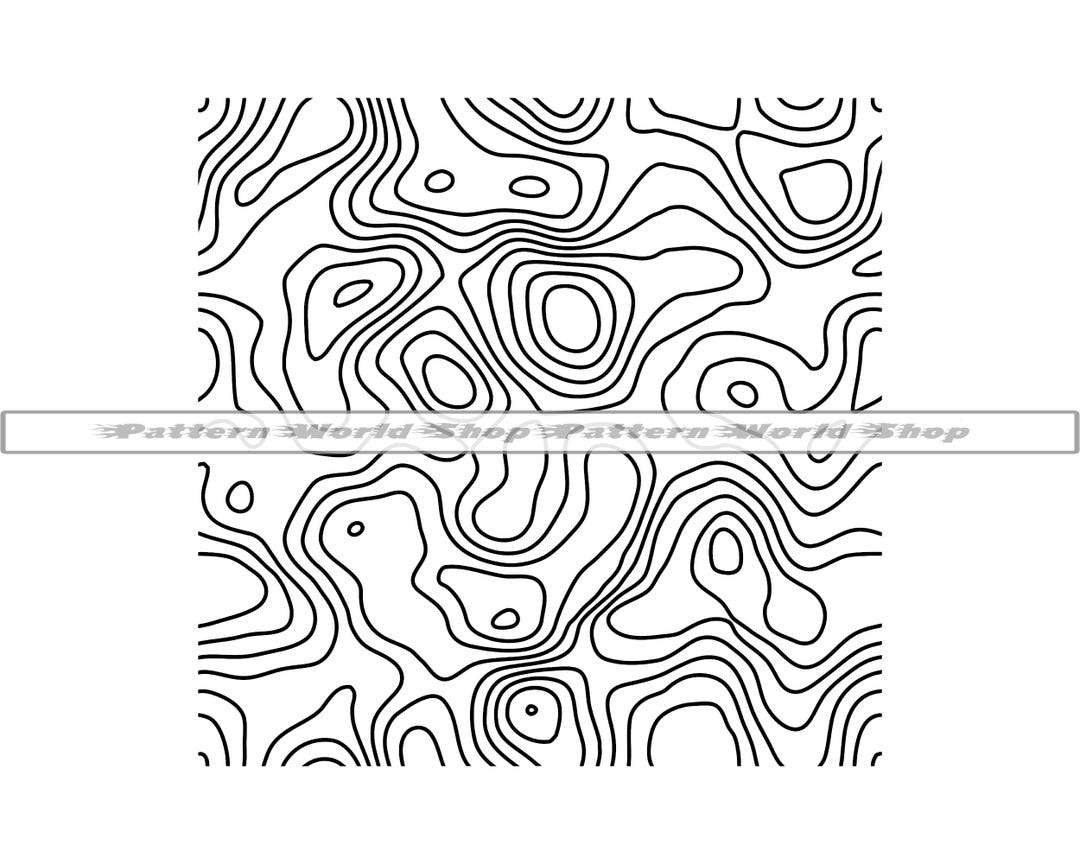 Map Pattern SVG, Topographic Map Pattern SVG, Topo Abstract SVG ...