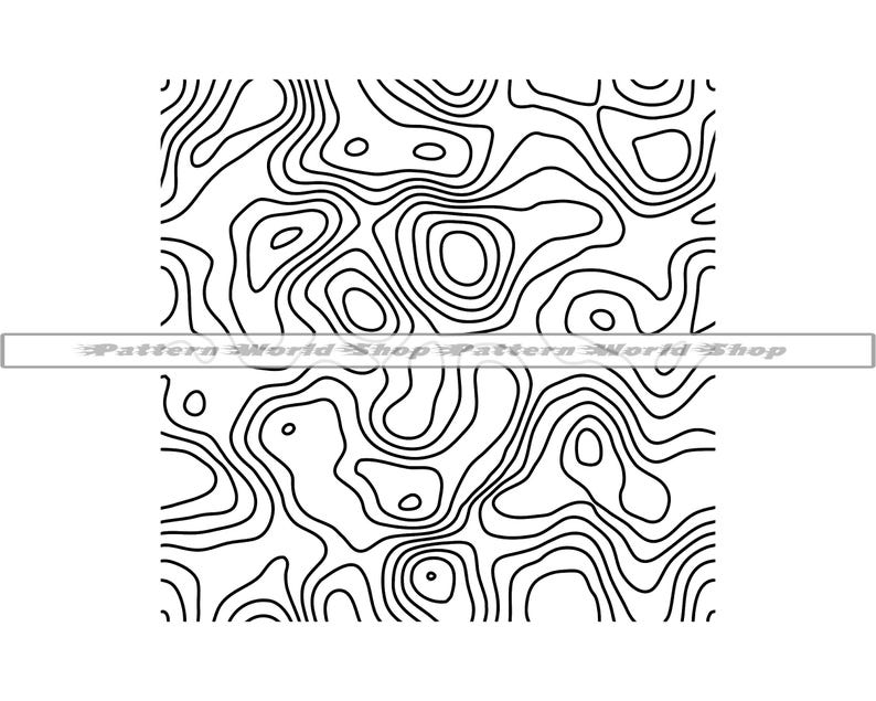 Map Pattern SVG, Topographic Map Pattern SVG, Topo Abstract SVG ...