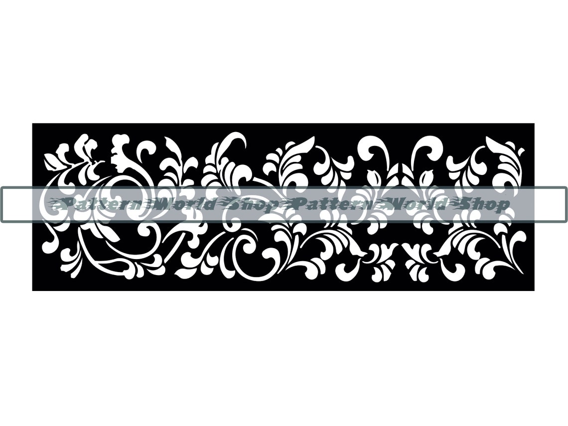 Tooled Leather 103 SVG Floral Border Western Tooled - Etsy