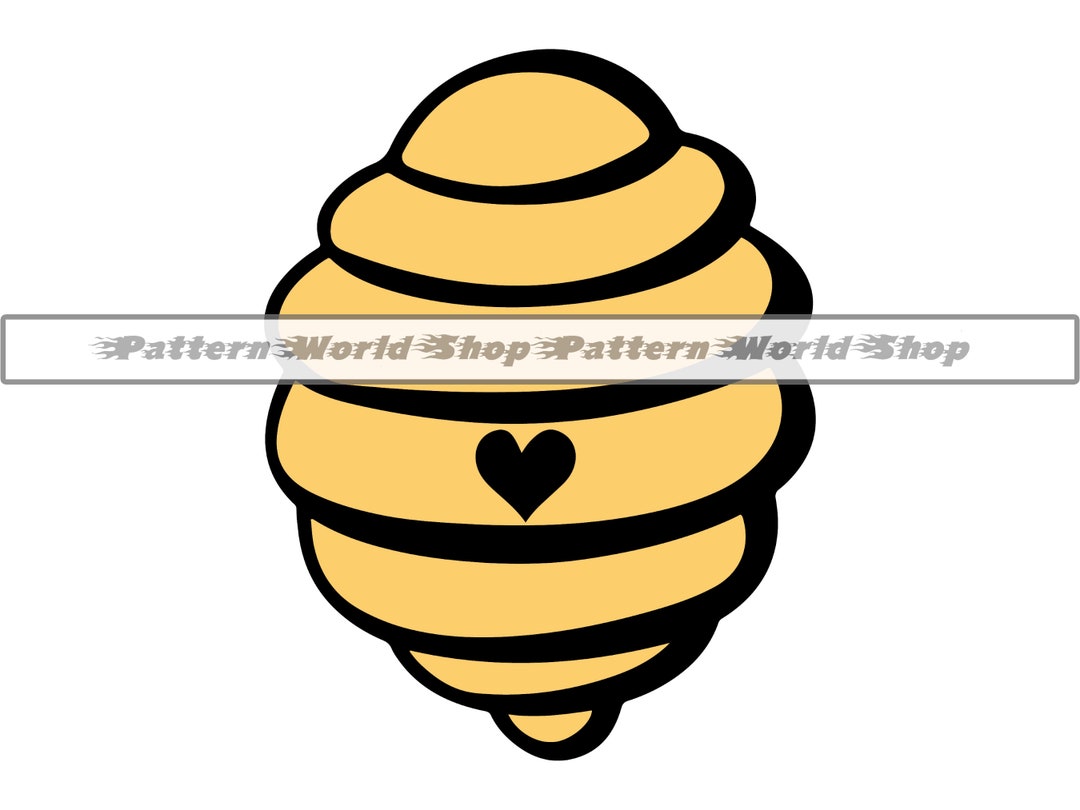 Beehive #2 SVG, Honey SVG, Beehive Clipart, Beehive Files for Cricut ...
