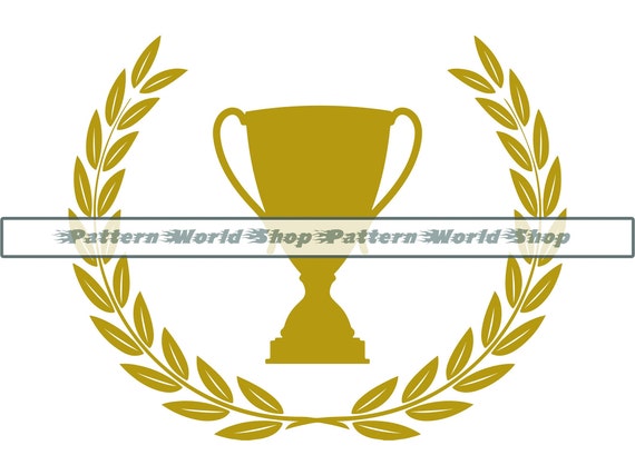 Laurel Trophy SVG Award SVG Prize SVG Trophy Clipart - Etsy
