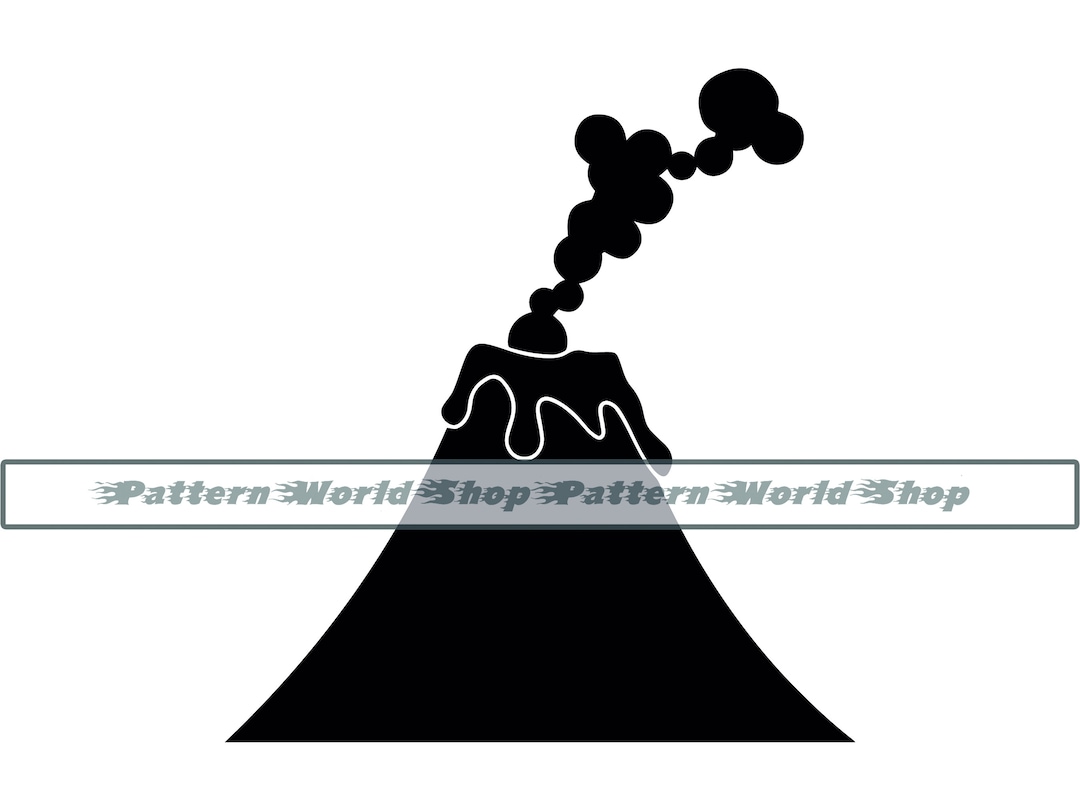 Volcano SVG, Volcano Clipart, Volcano Files for Cricut, Volcano Cut ...