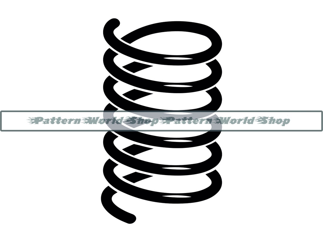 Metal Spring SVG, Metal Spring Clipart, Metal Spring Files for Cricut ...