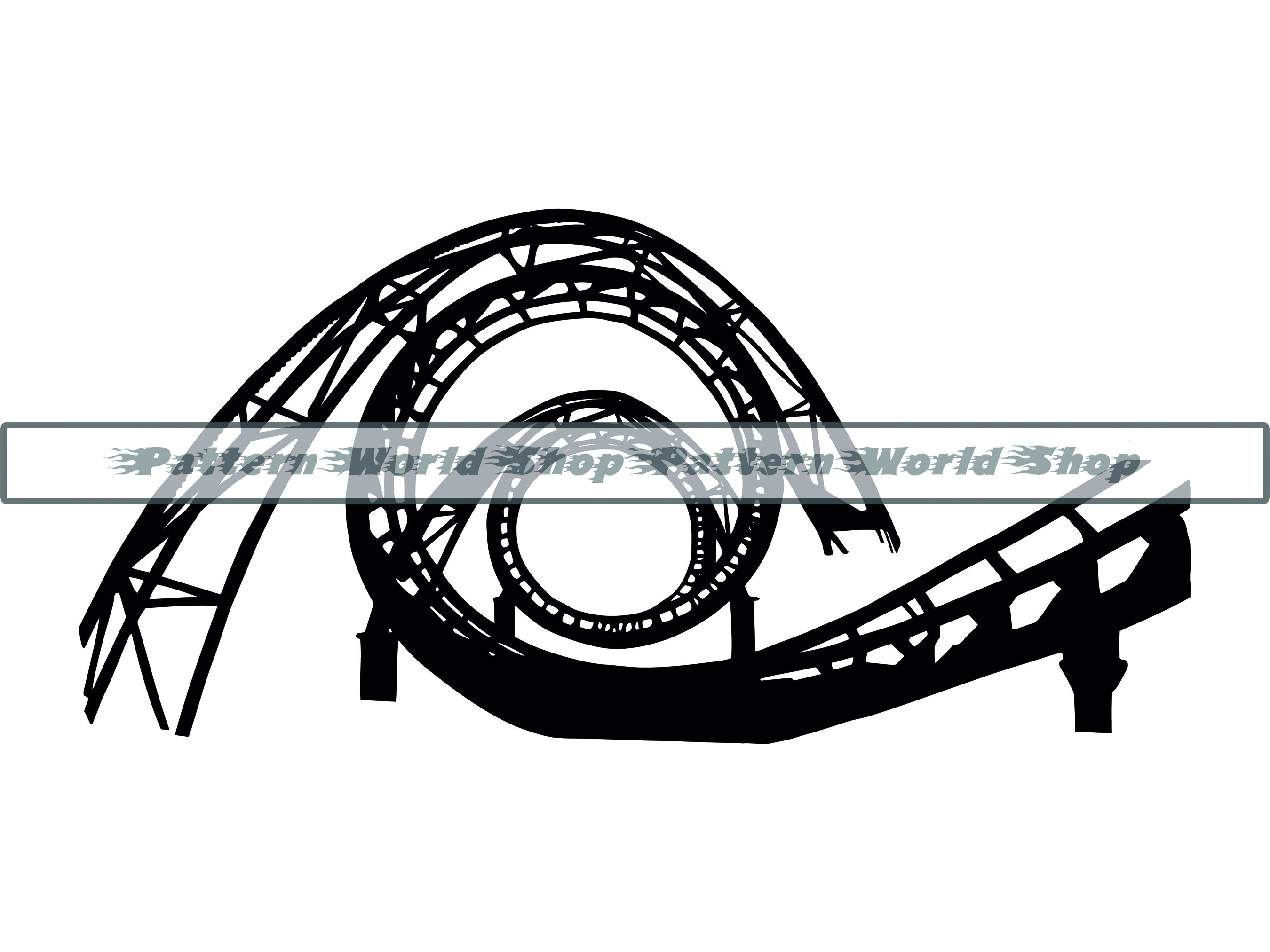 Roller Coaster 3 SVG Roller Coaster PNG Roller Coaster - Etsy UK
