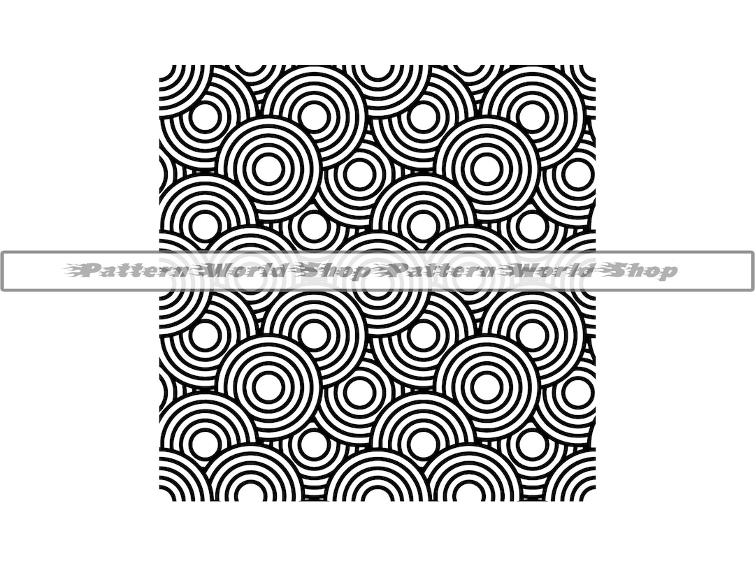 Bull's Eye Pattern SVG, Japanese Circle Pattern Svg, Psychedelic Circle ...