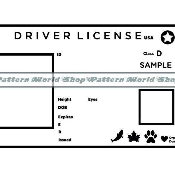 Dog Driver License - Etsy
