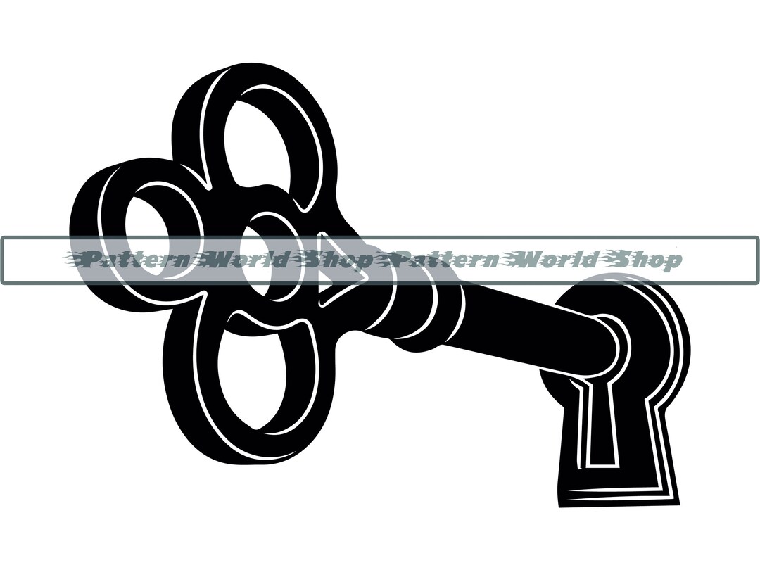 Key SVG, Skeleton Key SVG, House Key Svg, Key Clipart, Key Files for ...
