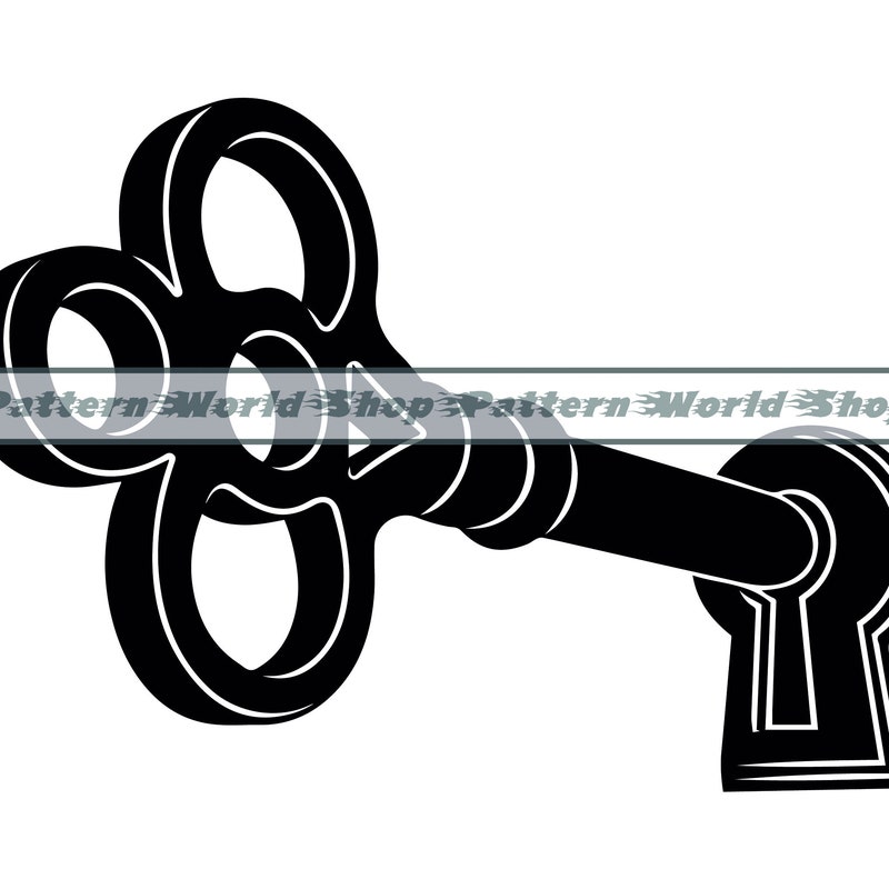 Skeleton Key Clipart - Etsy