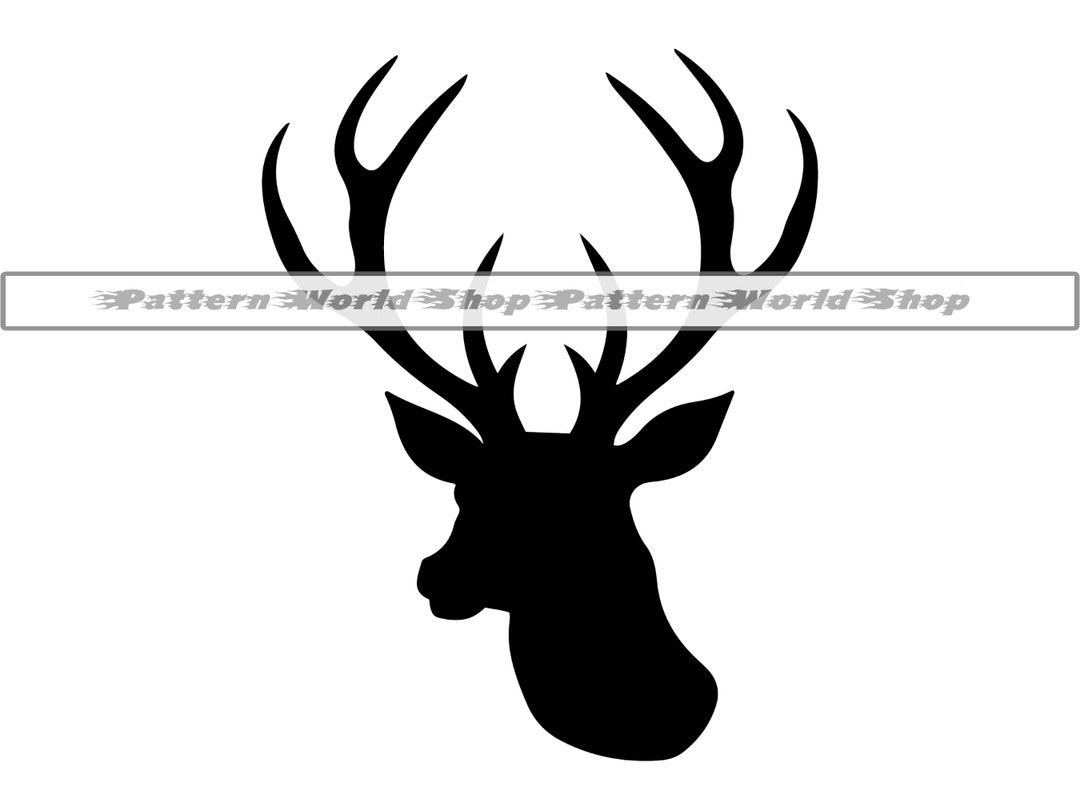 Reindeer SVG, Reindeer Head SVG, Deer Antler Svg, Merry Christmas Svg ...