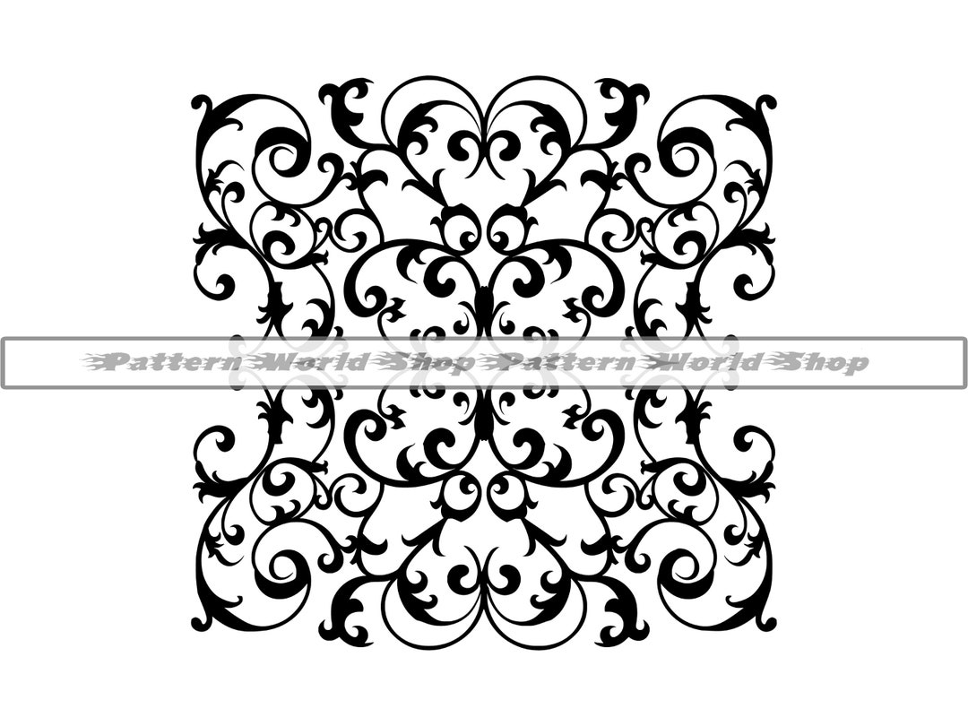 Western Pattern SVG PNG, Tooled Leather Svg, Western Floral Pattern Svg ...