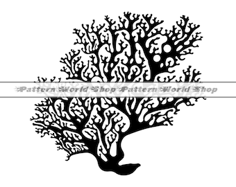 Corals Svg, Coral Clipart, Underwater Png, Sea Coral Dxf Logo, Ocean ...