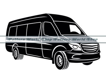 Van Outline SVG, Van SVG, Car SVG, Auto Svg, Vehicle, Van Clipart, Van ...