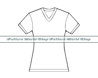 T-shirt Outline #2 SVG, Shirt SVG, T-shirt Clipart, Shirt Clipart, T ...