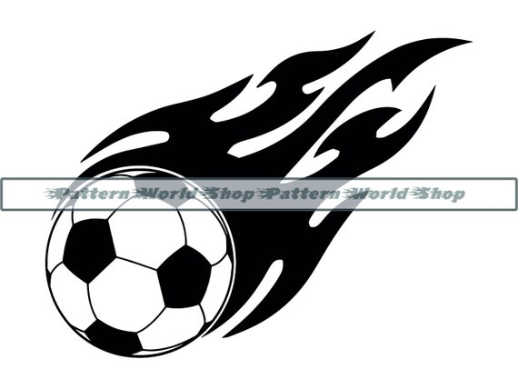 Flaming Soccer Ball SVG Soccer Ball SVG Soccer SVG Soccer | Etsy