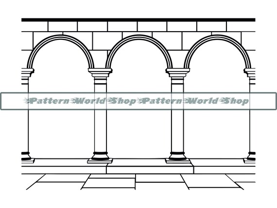 Colonnade SVG Column Pillar SVG Architectural Svg Column - Etsy