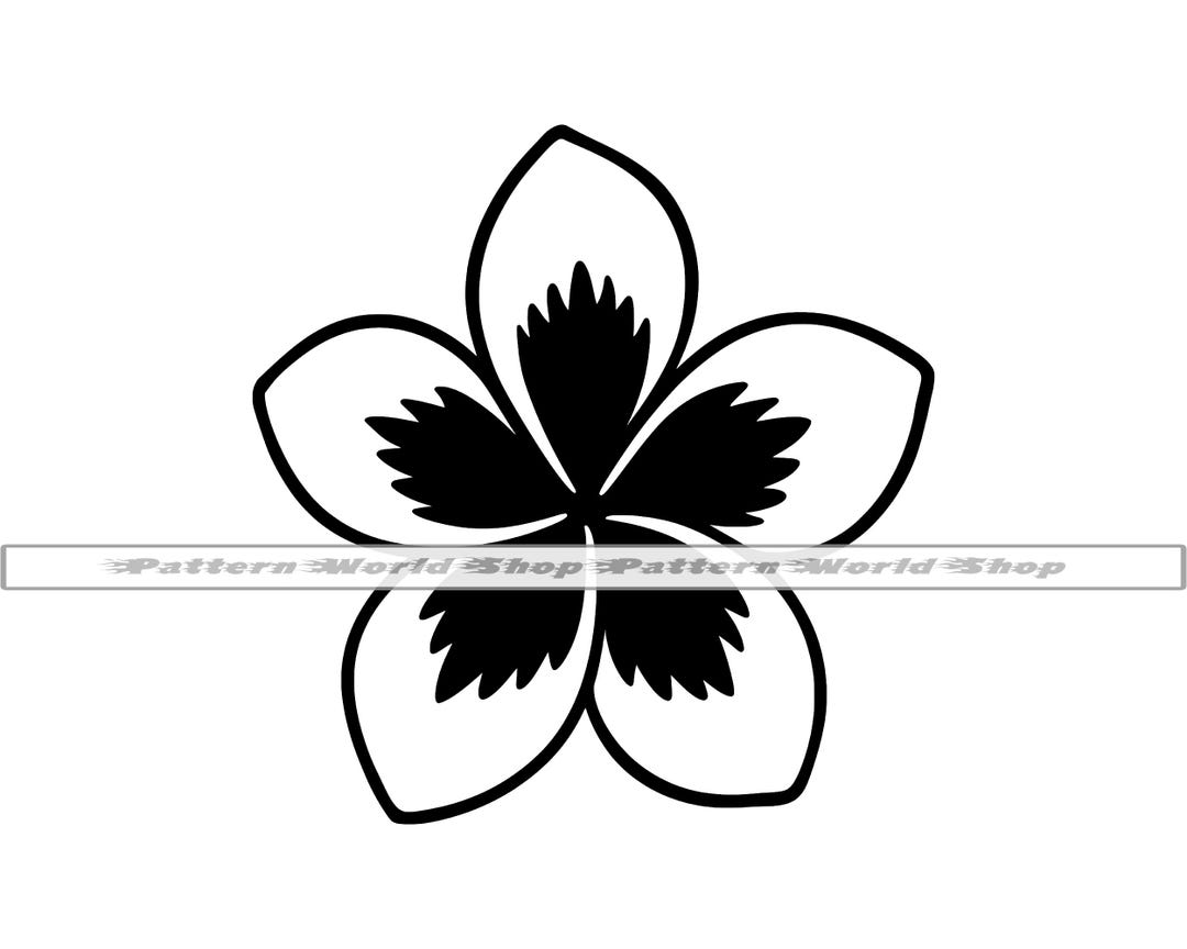 Plumeria SVG, Frangipani SVG, Hawaiian Flower SVG, Clipart, Files for ...