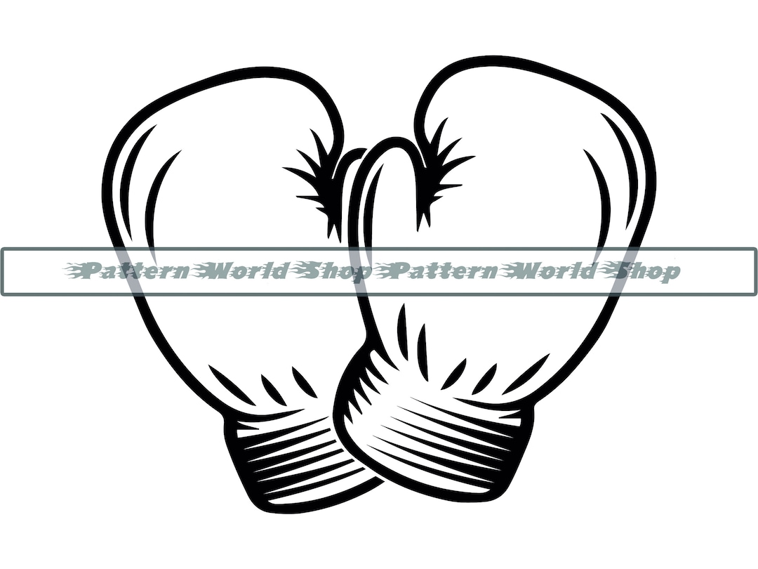 Boxing Gloves Outline #6 SVG, Boxing Svg, Boxing Gloves Clipart, Boxing ...