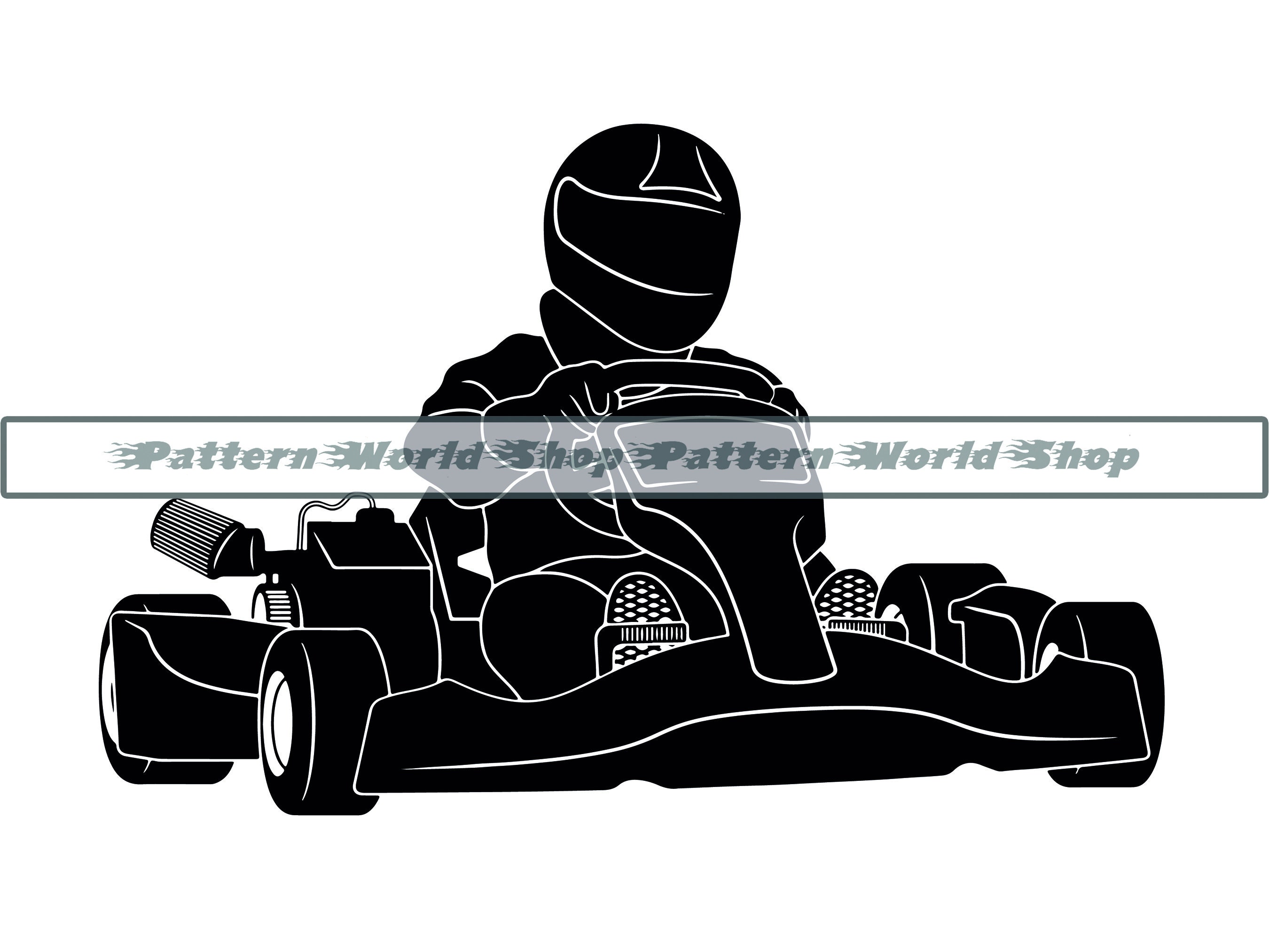 Go Kart Racing Clip Art