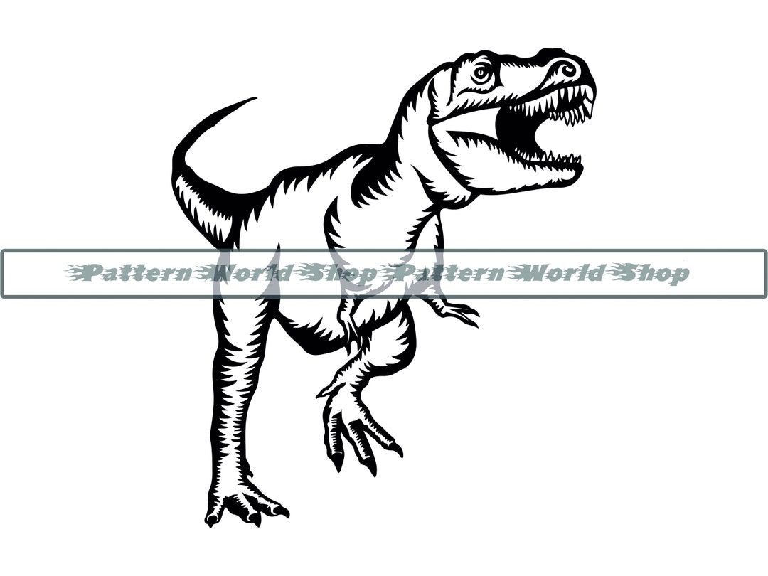 T-rex #2 SVG, Trex SVG, Dinosaur SVG, T-rex Clipart, Trex Clipart, T ...