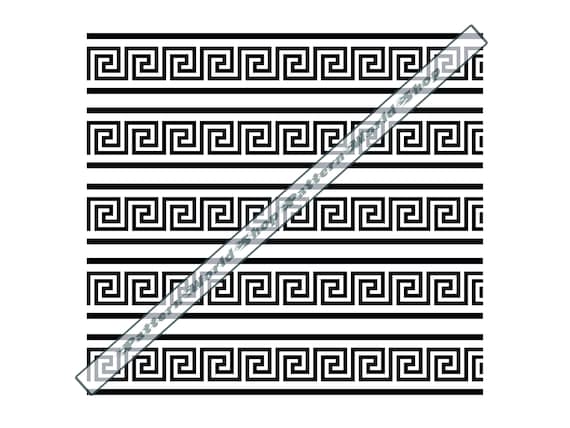 Greek Key Pattern SVG Greek Key Border SVG Geometric | Etsy