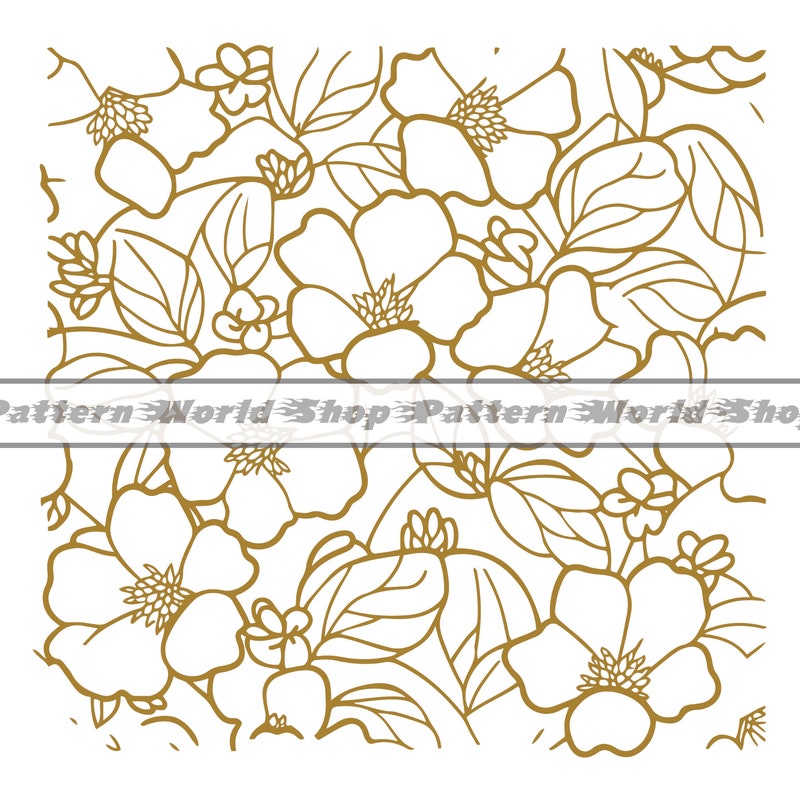 Floral Pattern Svg - Etsy