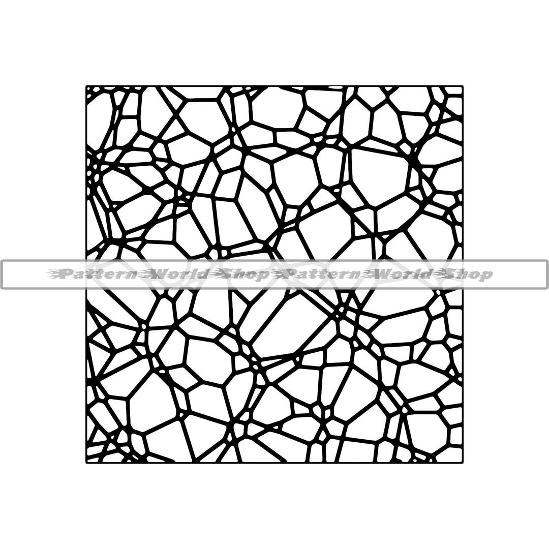 Mosaic Pattern SVG, Voronoi SVG, Stained Glass SVG, Seamless Mosaic ...