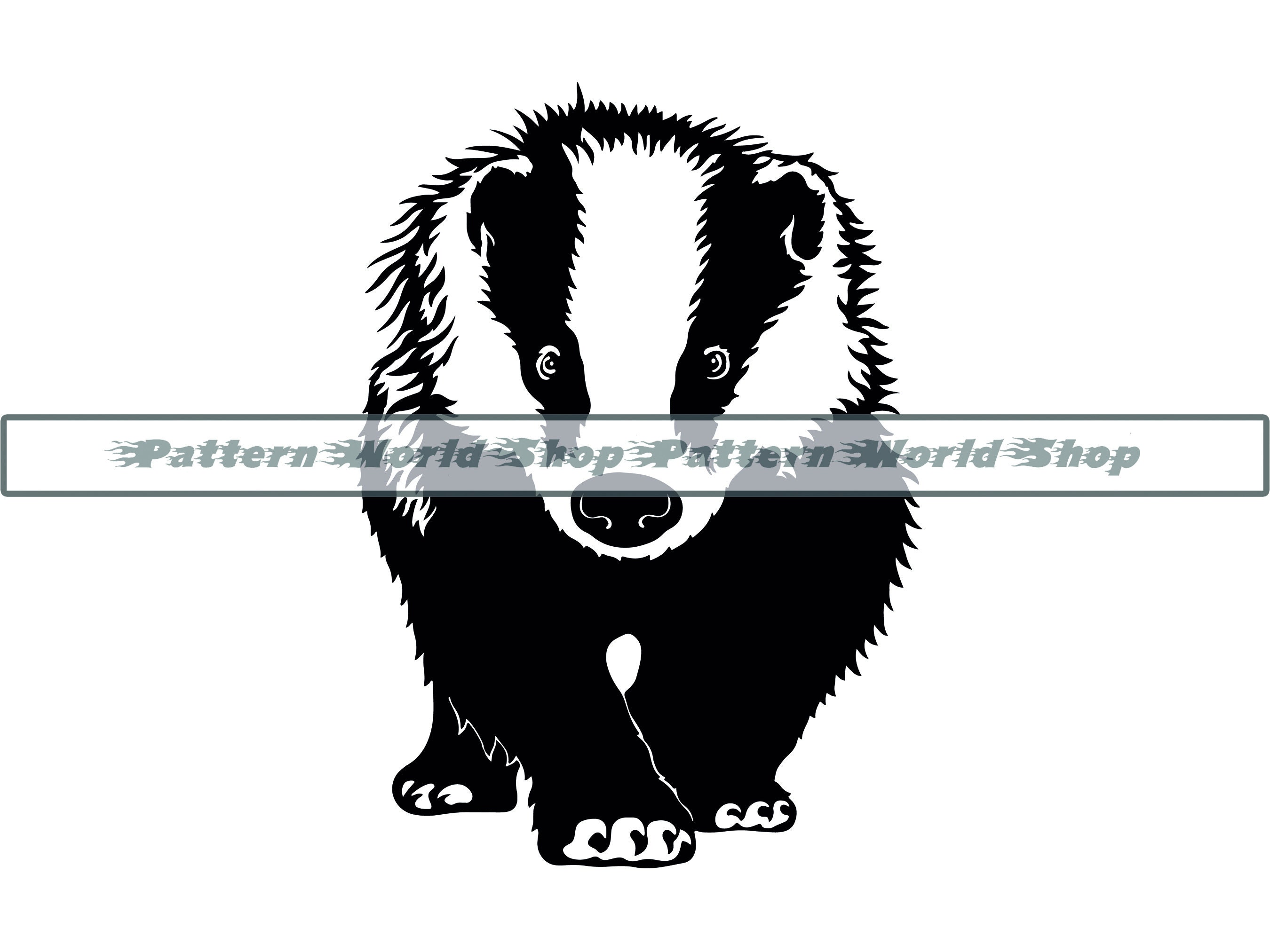 Honey Badger SVG, Badger Svg, Badger Clipart, Badger Files for Cricut ...