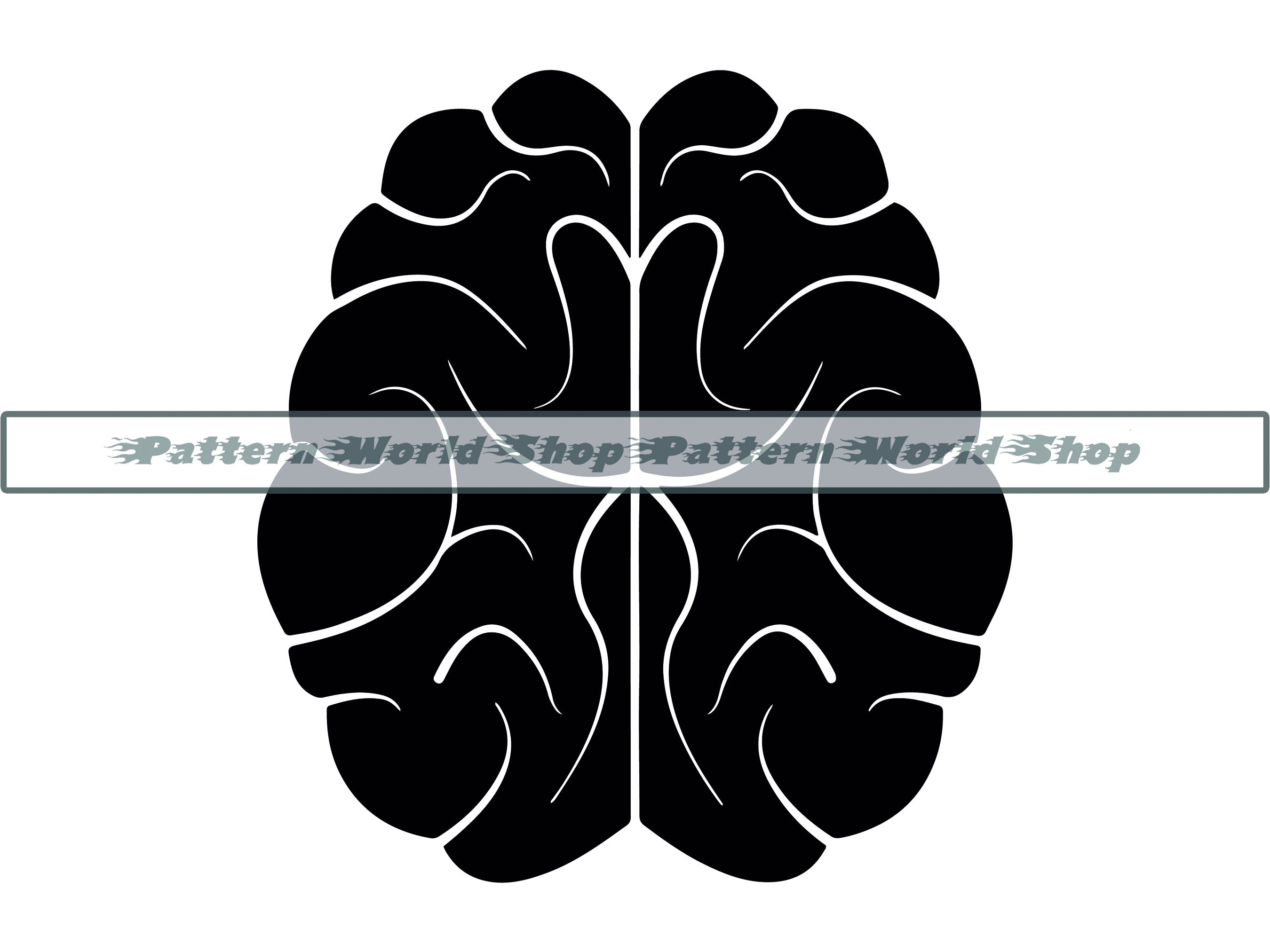 Brain SVG Brain Clipart Brain Files for Cricut Brain Cut - Etsy