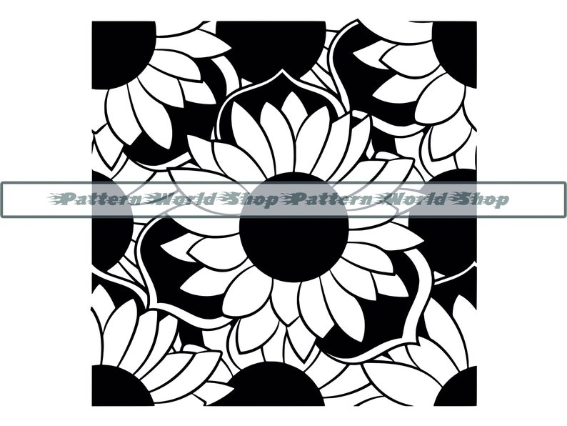Sunflower Pattern Tooled Leather SVG Western Tooled Leather - Etsy Canada