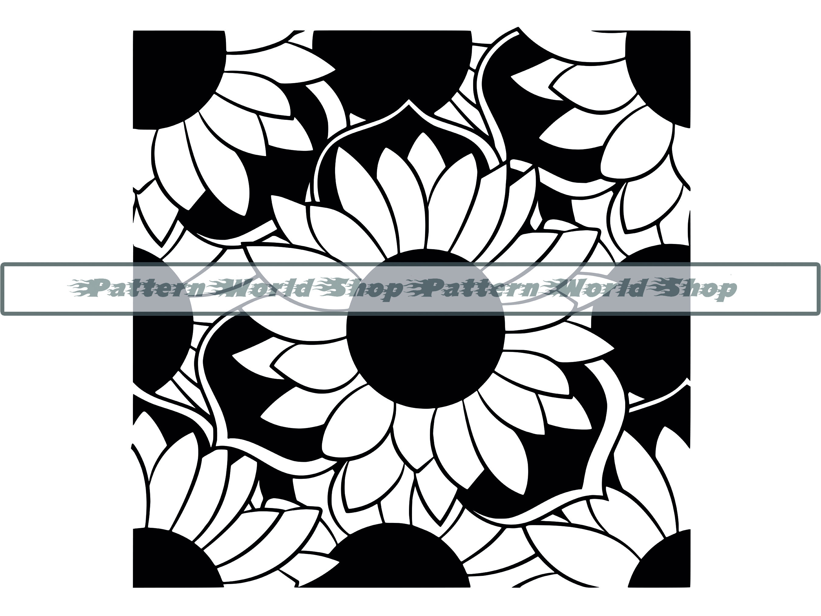 Sunflower Pattern Tooled Leather SVG Western Tooled Leather - Etsy Canada