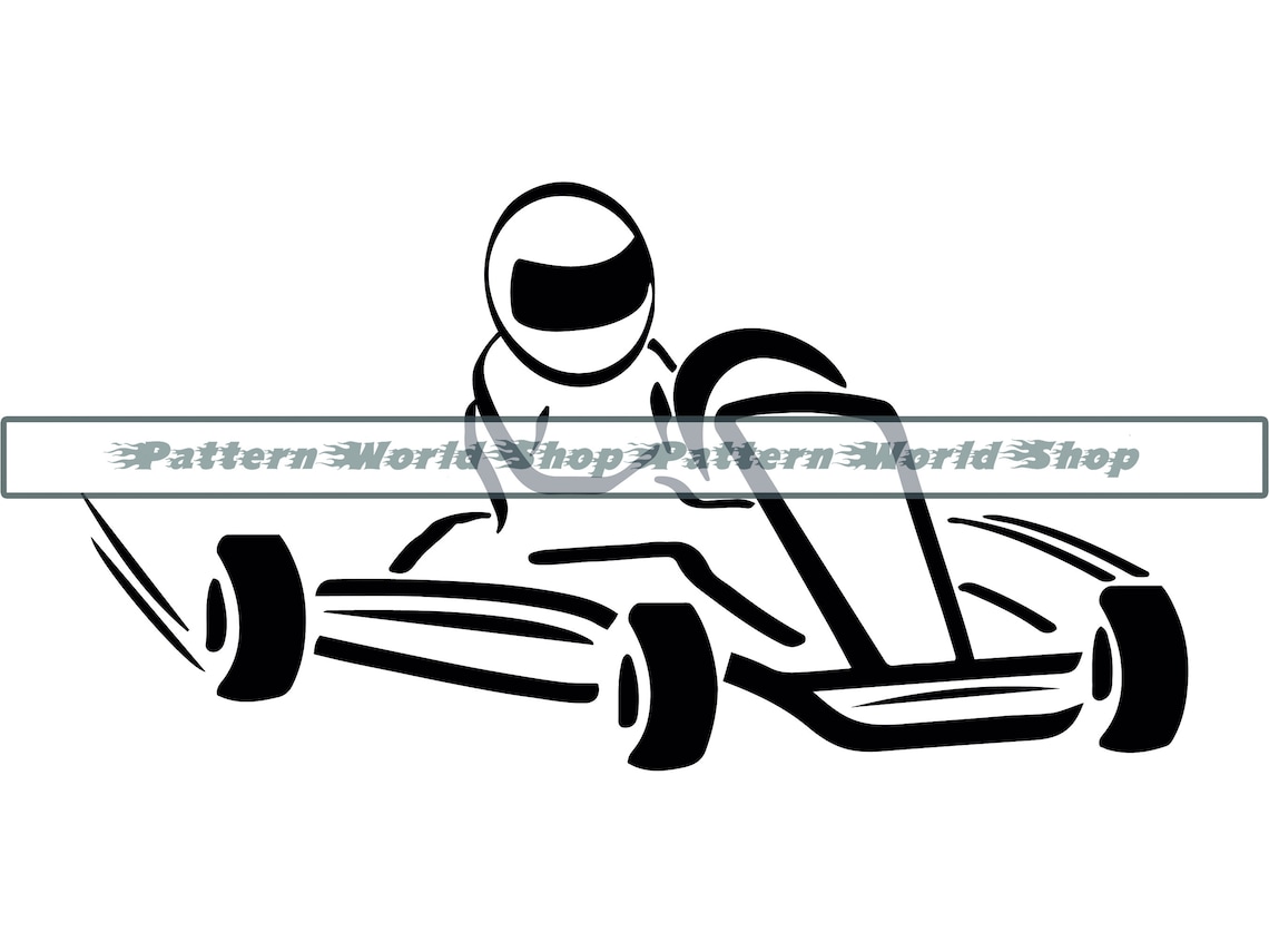 Stylized Go Kart SVG Karting SVG Karting Race Svg Karting - Etsy