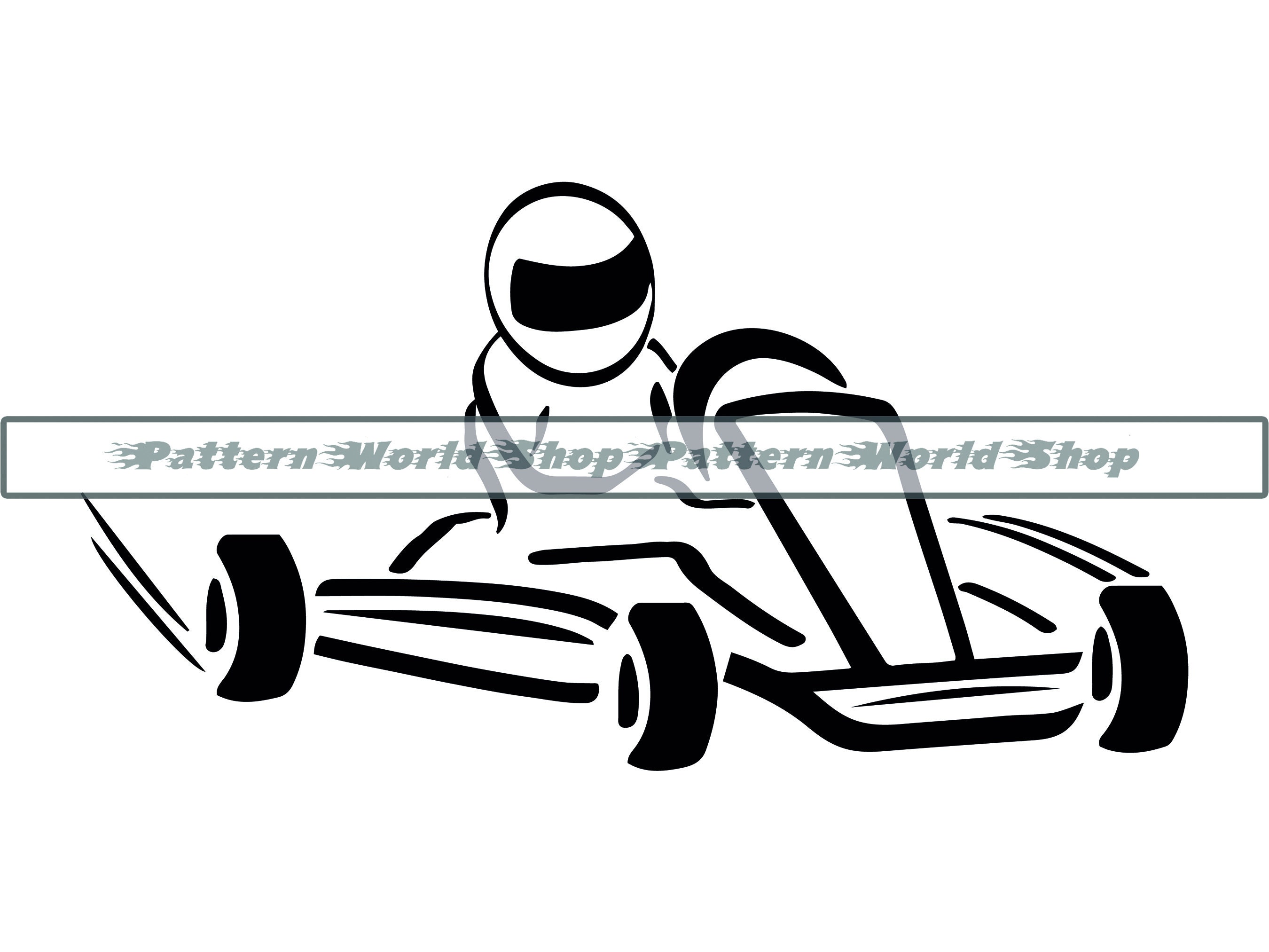 Stylized Go Kart SVG Karting SVG Karting Race Svg Karting - Etsy Ireland