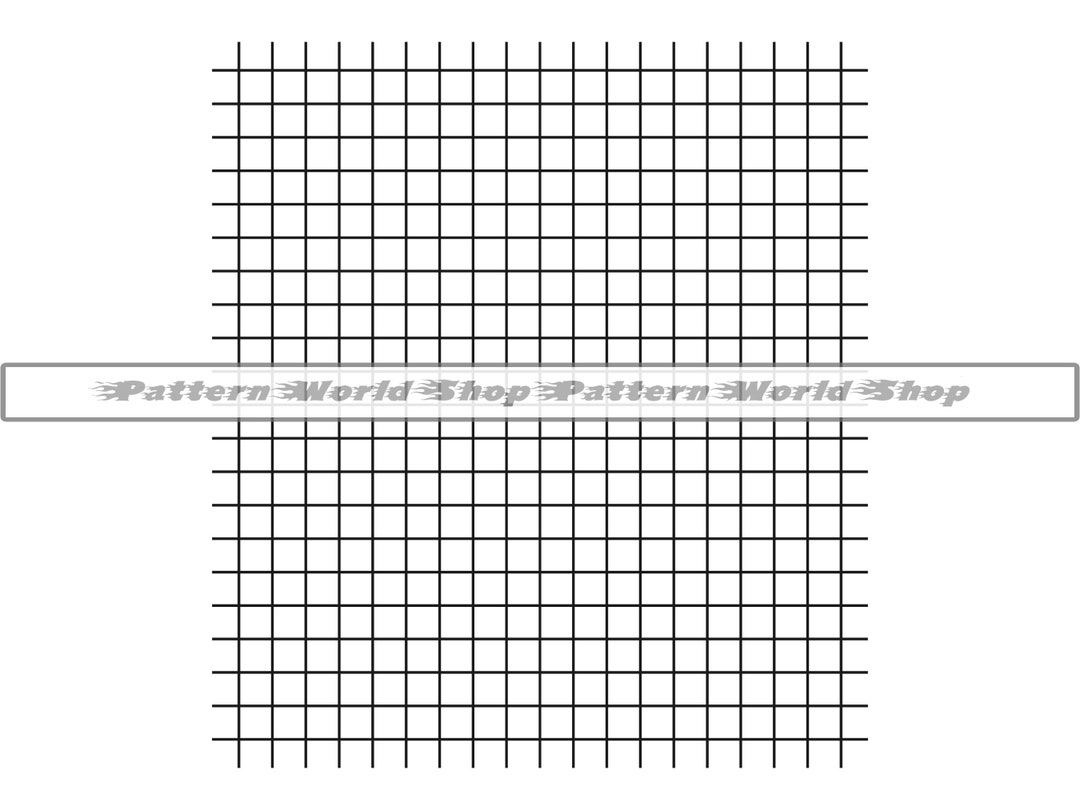 Seamless Grid Pattern #2 SVG PNG DXF, Mesh Square Pattern Svg, Grid ...
