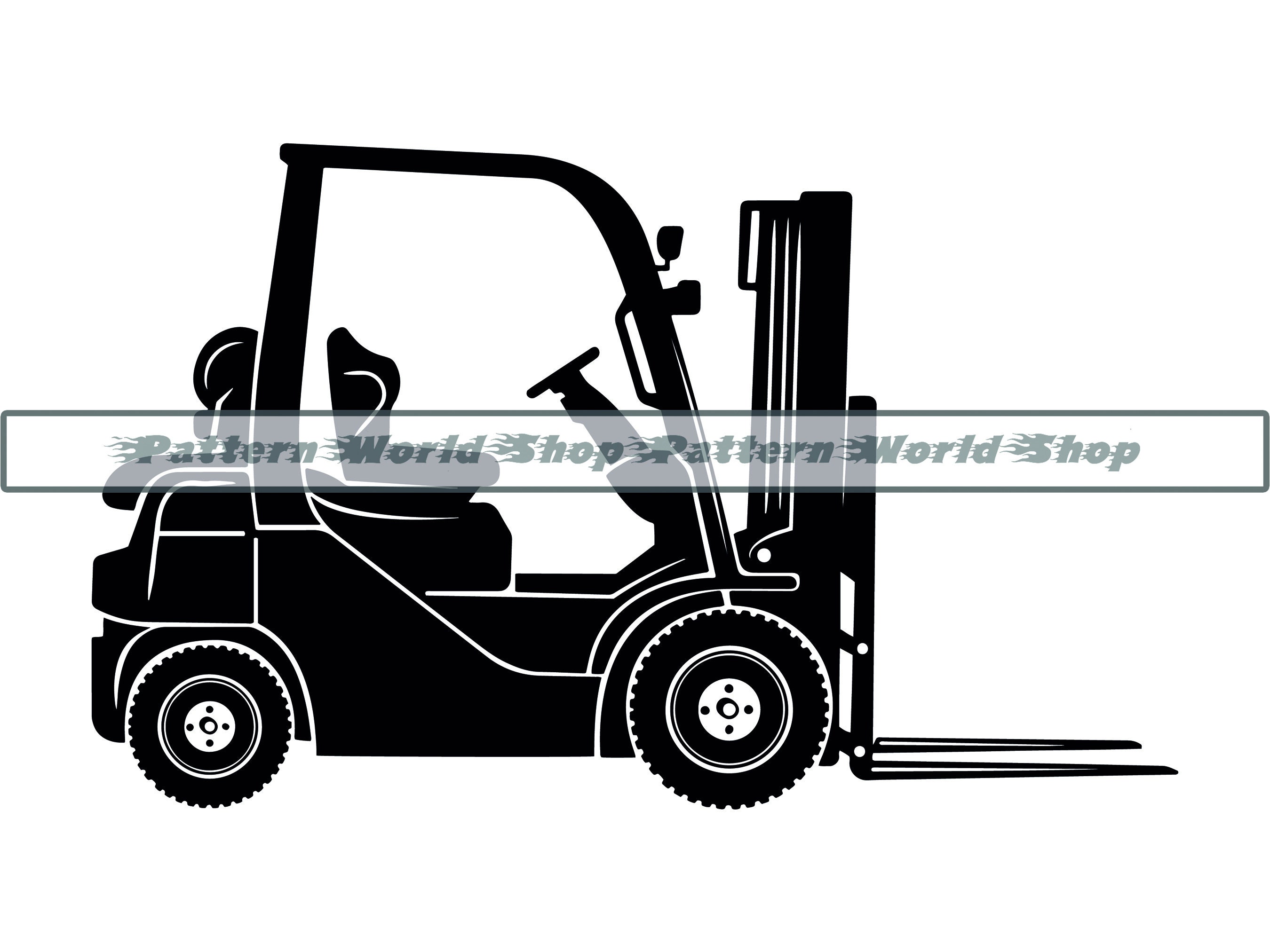 Forklift SVG, Warehouse Svg, Forklift Clipart, Forklift Files for ...