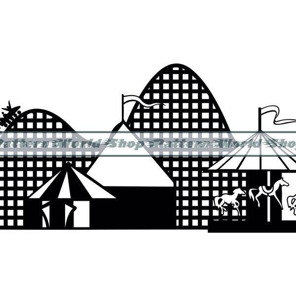Amusement Park Svg - Etsy